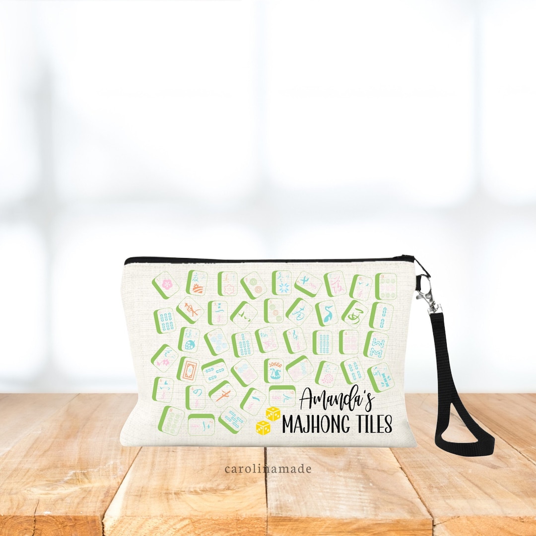 Personalized Mahjong Bag, Mah Jongg Bag, Personalized Gift for Mahjong ...