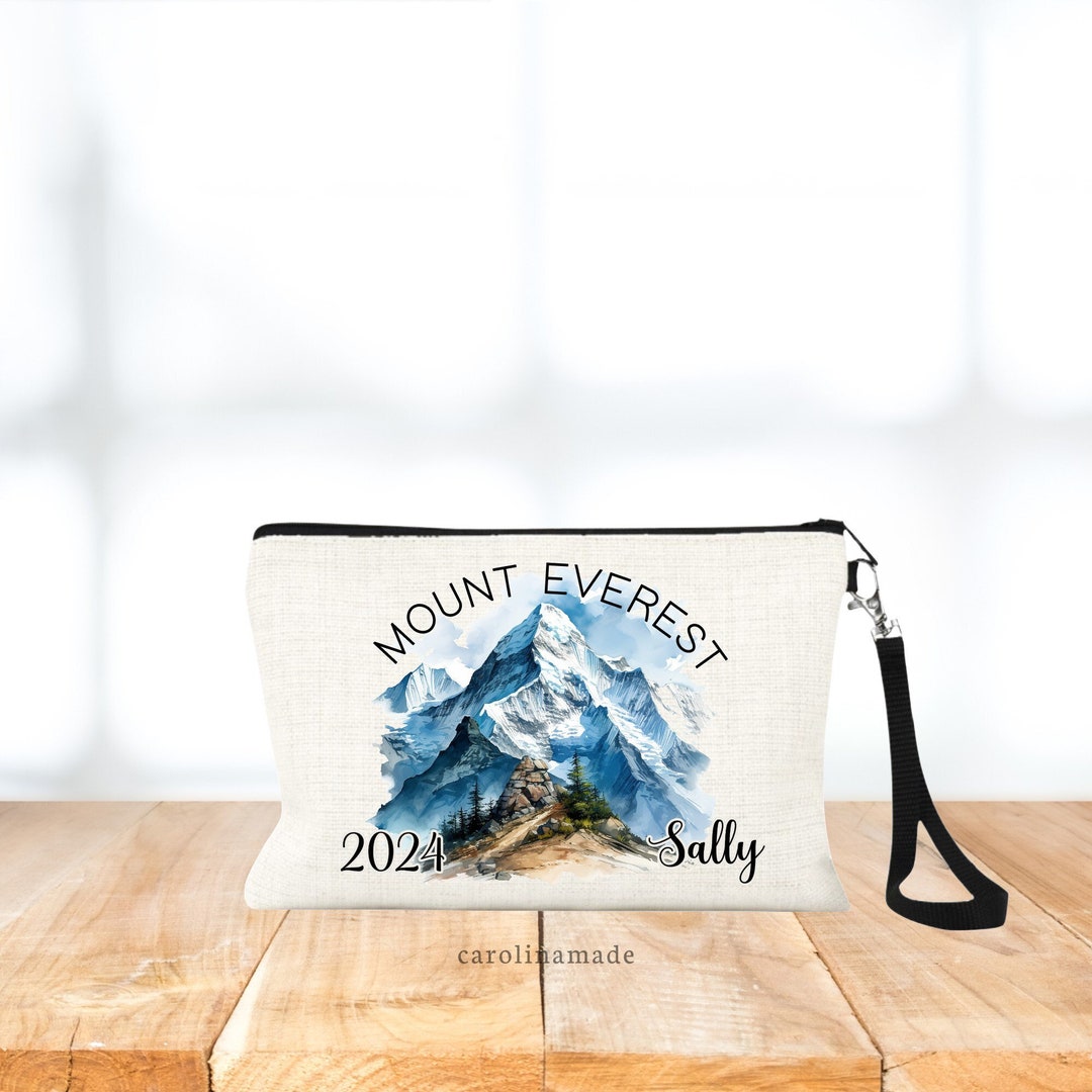 Mount Everest Bag, Personalize Mount Everest Makeup Bag, Mountain ...