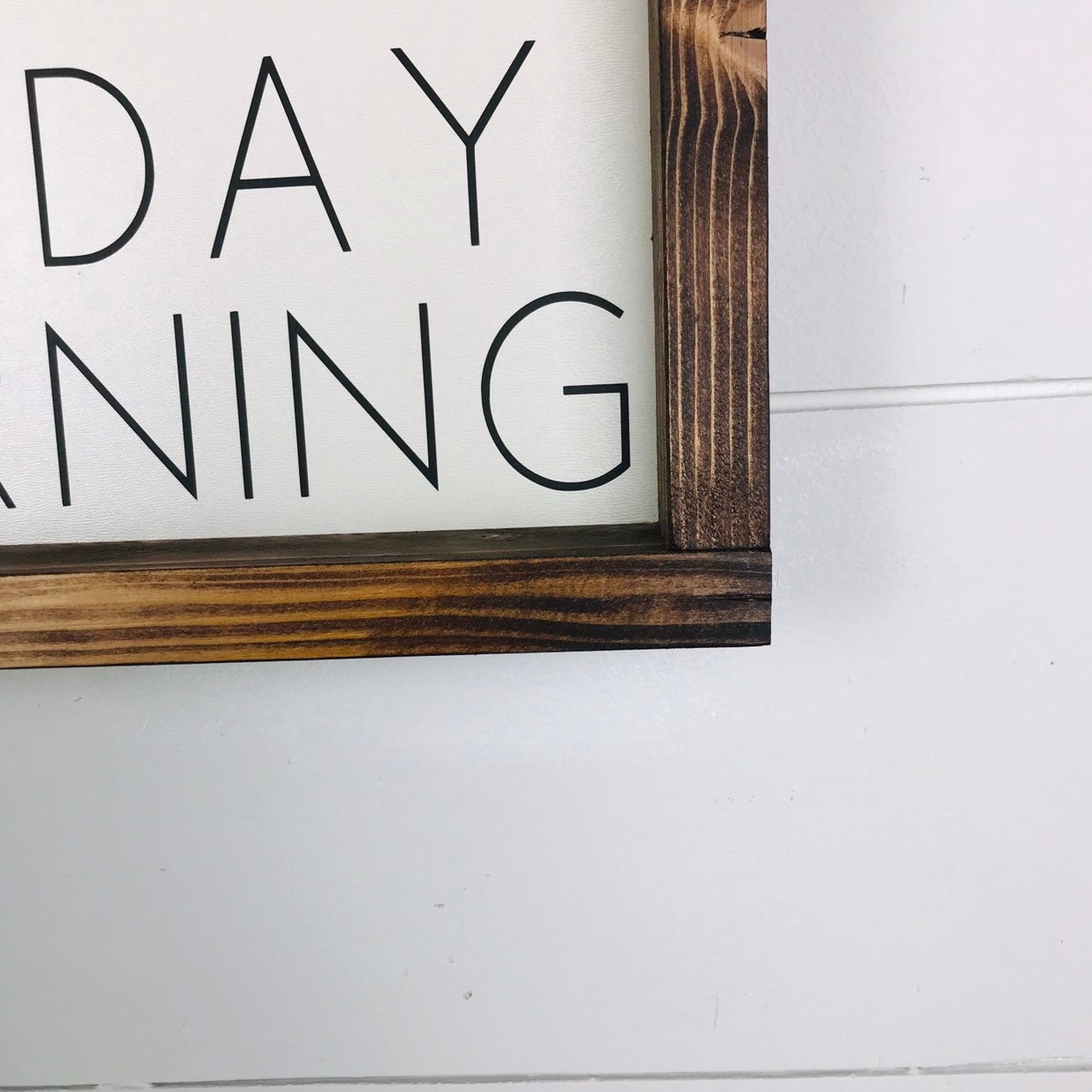 Easy Like Sunday Morning Sign Farmhouse Rustic Wood Decor | Etsy