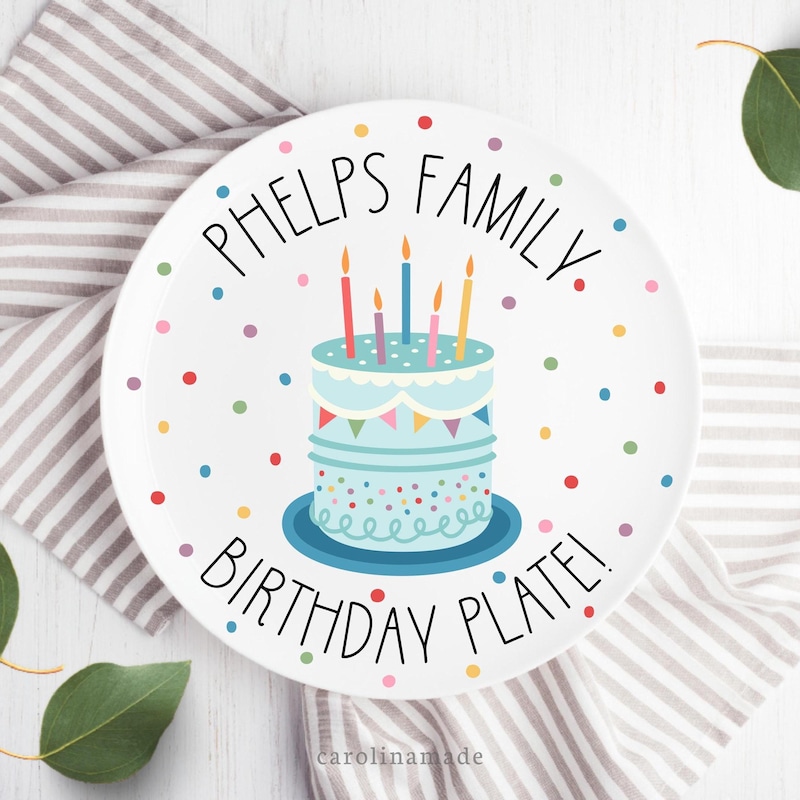 Birthday Plate - Etsy