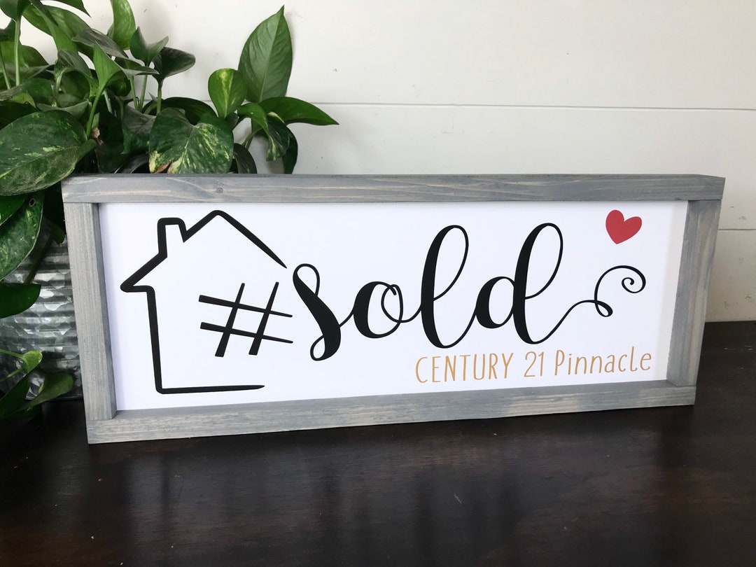 Sold Real Estate Sign Personalized Home Buyer Sign Home Buying Photo ...