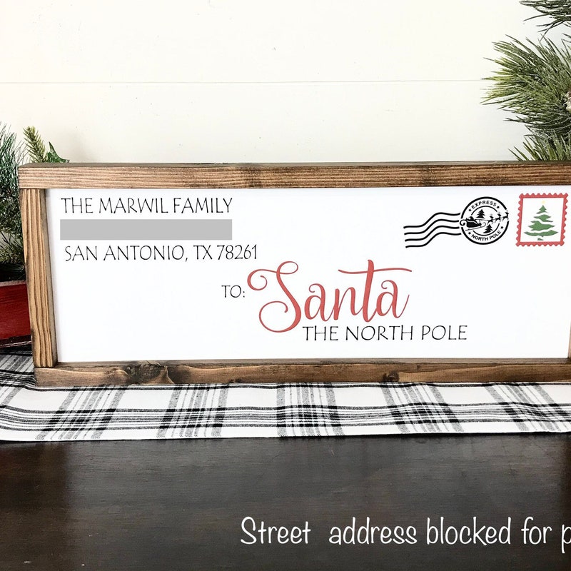 Letter to Santa Sign - Etsy
