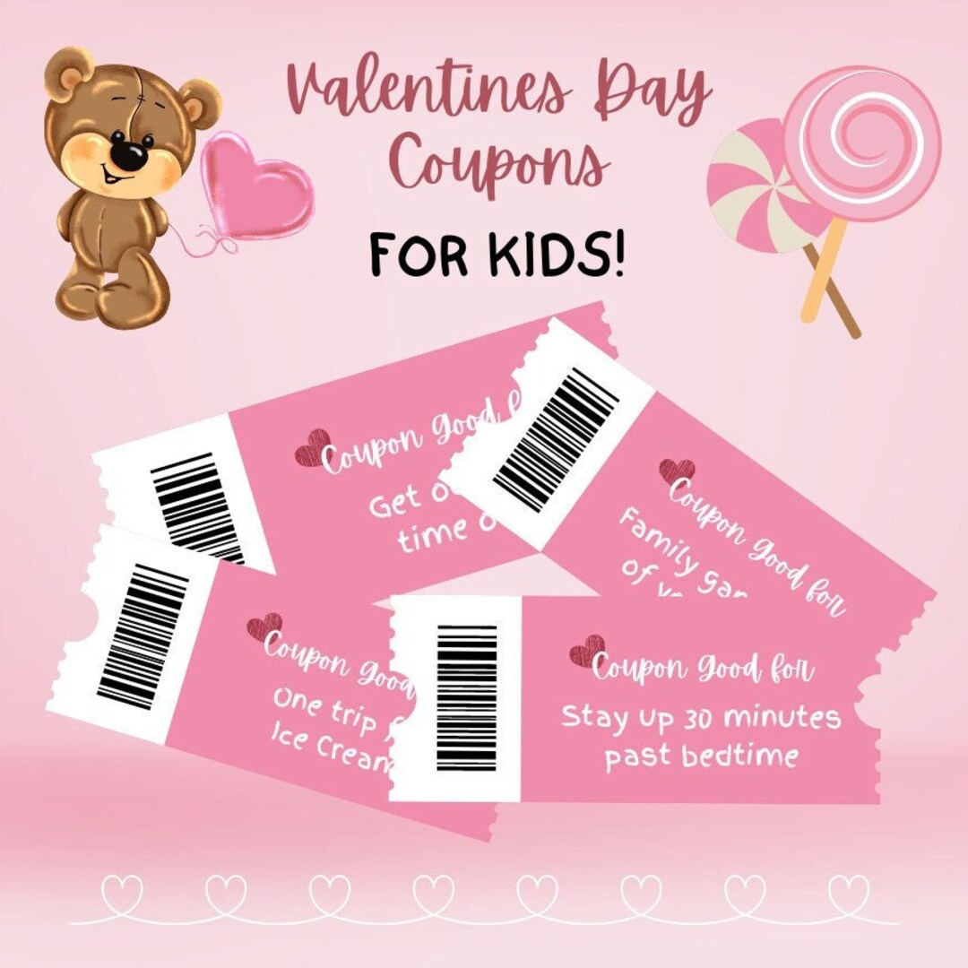 Instant Download/valentine's Day Printable Coupons for - Etsy