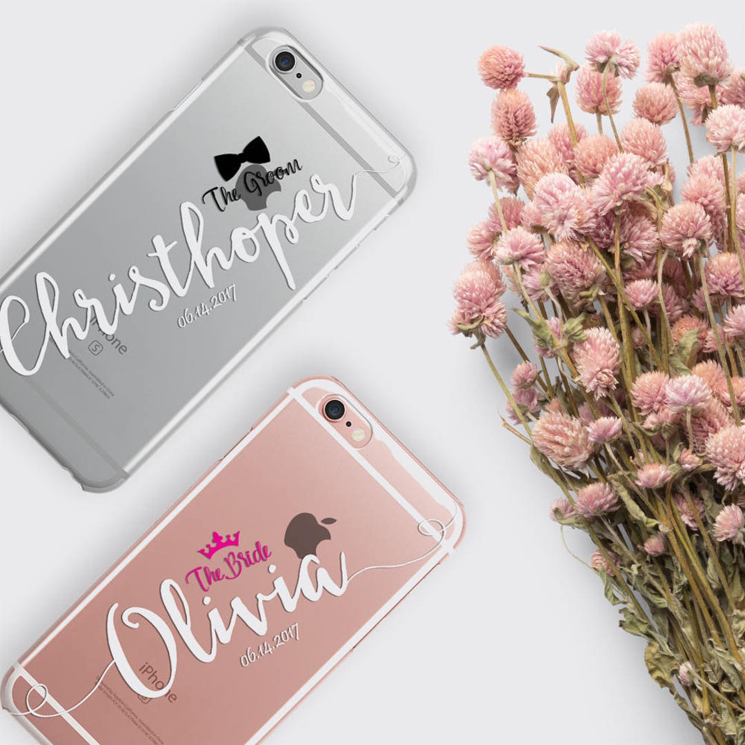Wedding Gift Personalized iPhone Case Bride and Groom Samsung Cover ...