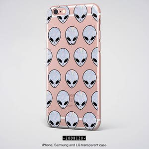 Clear Alien iPhone Case - Space Lover Gift With Holographic UFO Design ...