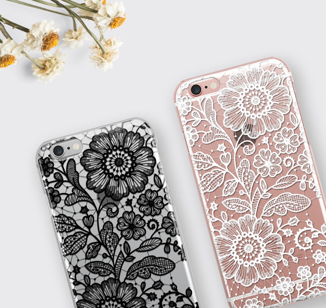 IPhone 11 Case Lace iPhone X Case Gift for Her - Clear Transparent ...