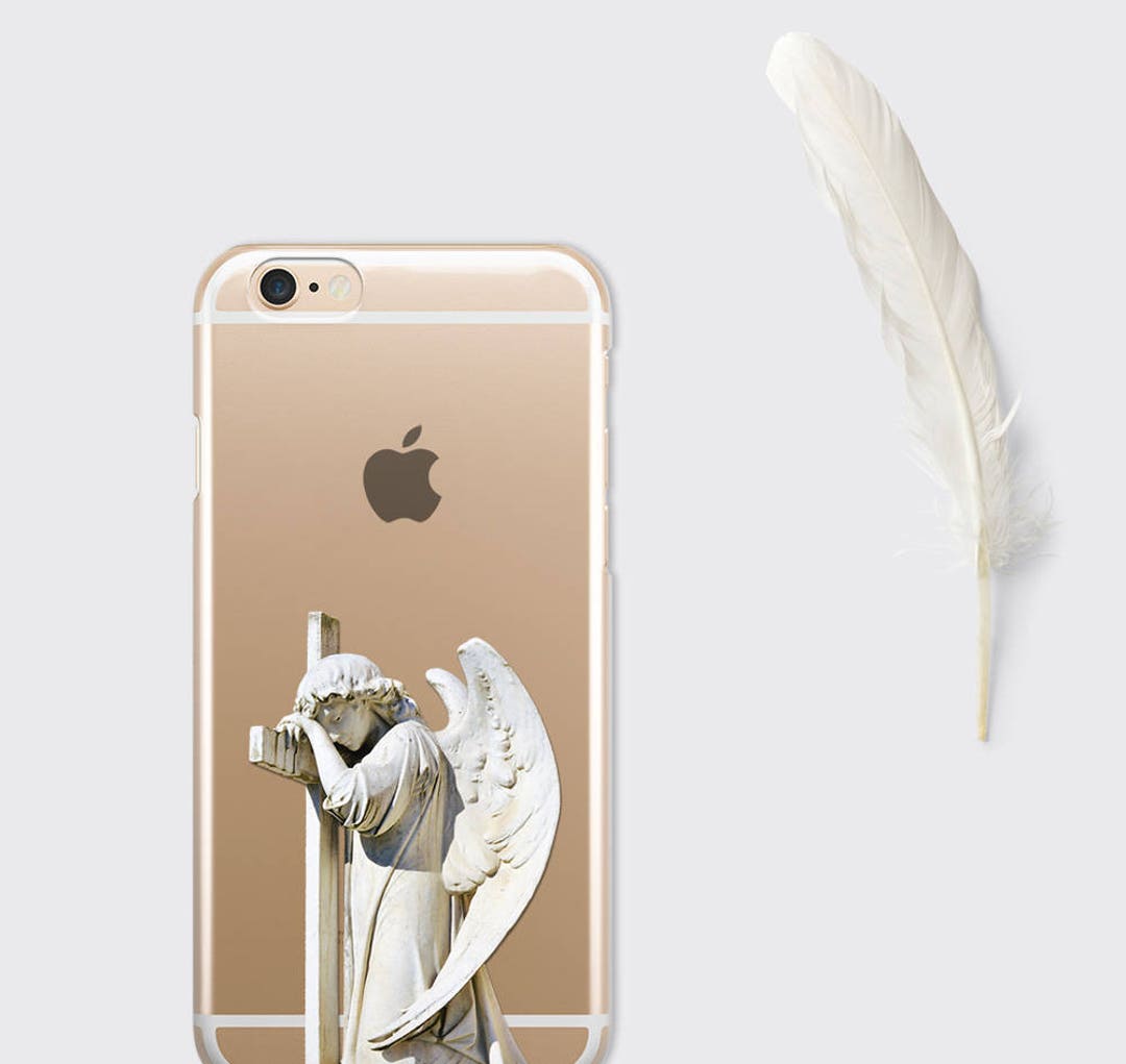 Winged Angel Statue iPhone Case: Christian Mom Gift - Etsy