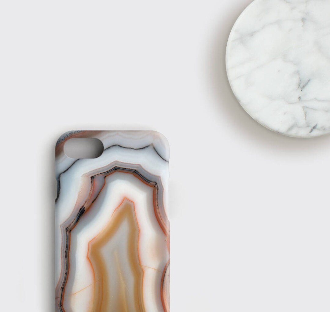 3D Marble iPhone Case: Agate Stone Design - Etsy