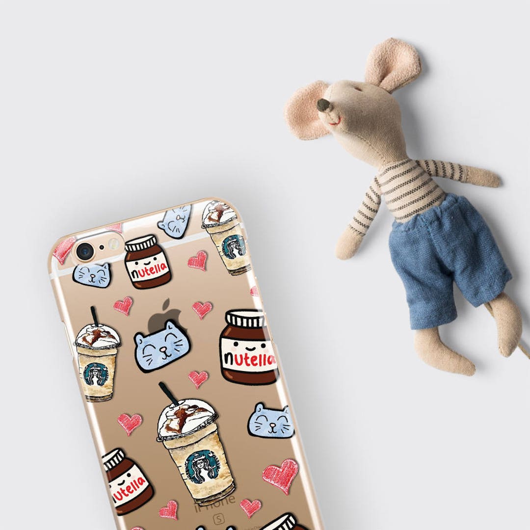 Cute Nutella iPhone Case Daughter Gift Samsung Case Cat, Nutella ...