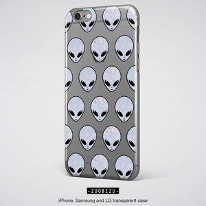 Clear Alien iPhone Case - Space Lover Gift With Holographic UFO Design ...