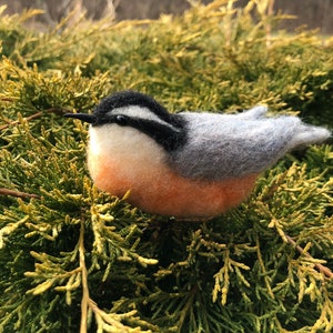 Needle Felted Red Breasted Nuthatch - Etsy