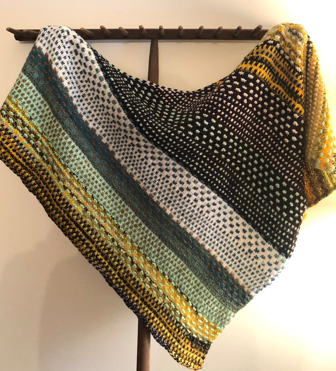 Nightshift Shawl in Handspun Yarn - Etsy