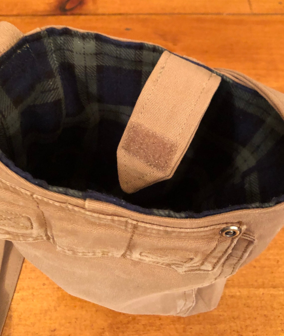 Upcycled Canvas Shoulder Bag | Etsy