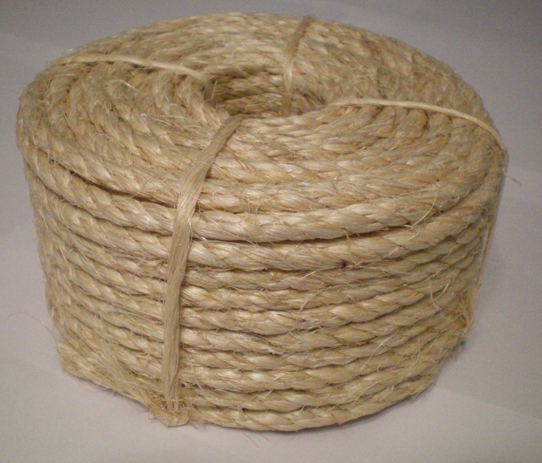 1/4" X 100 Feet Sisal Rope CAT SCRATCHING POST Claw Control Toy Crafts ...