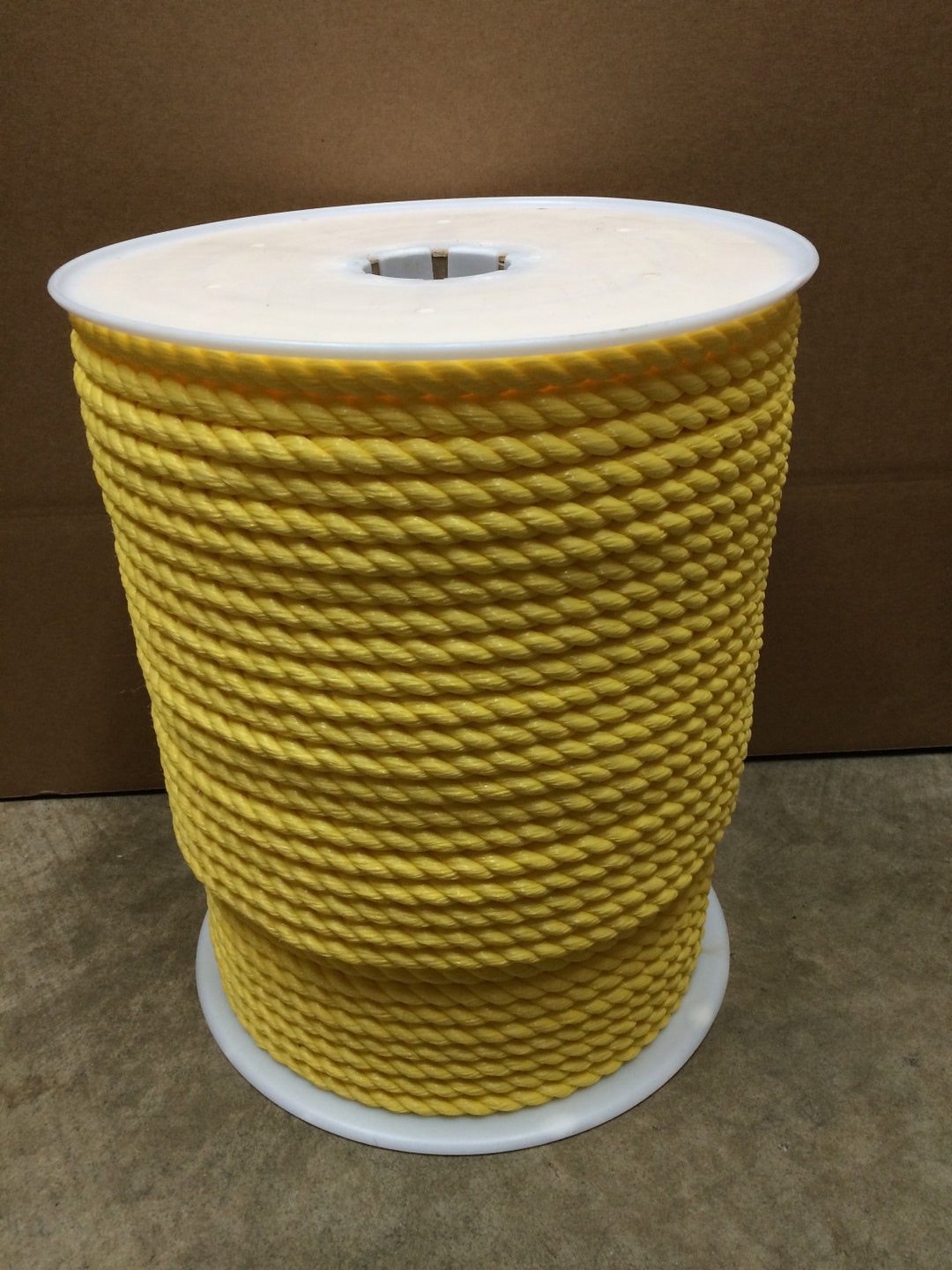 5/8 X 600' Yellow Polypropylene Rope Poly Boat Dock Work Tree 3-strand ...