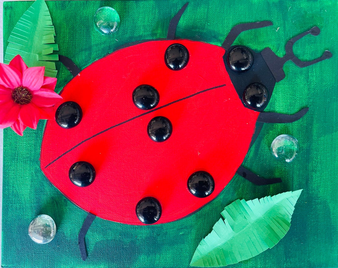 Ladybug (canvas Art Kit for Kids) - Etsy