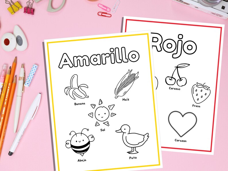 Imprimibles Del Tema Los Colores Para Preescolar, 10 Hojas Con La ...