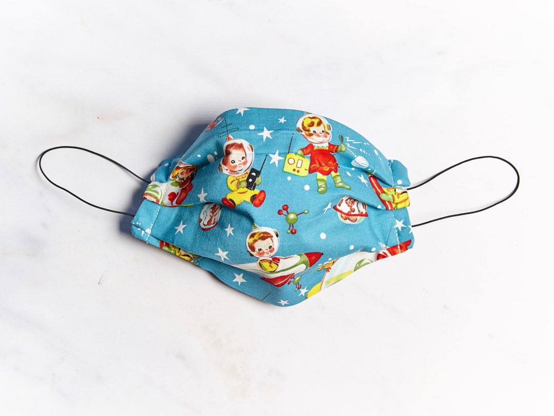 Reusable Face Mask - Rocket Rascal Print - 100% Cotton - Etsy