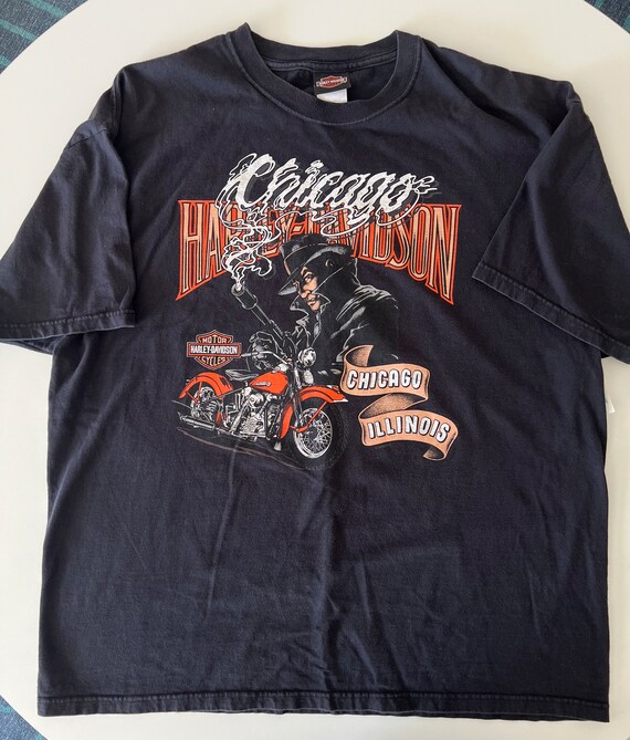 Vintage 2000s Harley Davidson Tiny Tee Y2K T Shirt - Gem