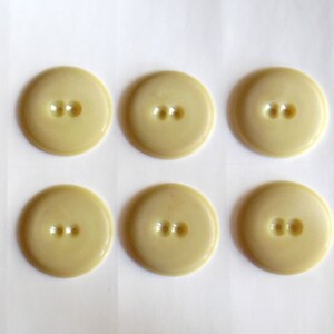 Set of 6 Light Beige Large Buttons - Etsy