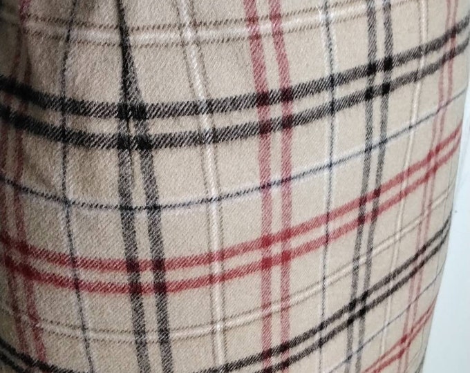 Stunning Basler, Ankle Length, Wool Fitted Skirt in Camel With Red and ...