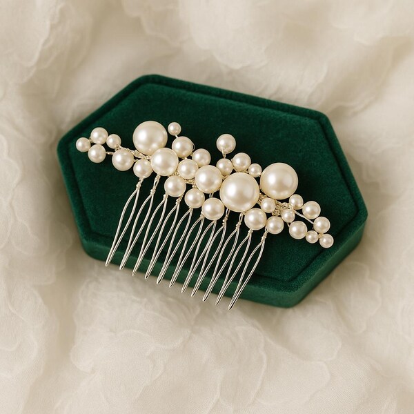 Pearl Hair Comb - Etsy