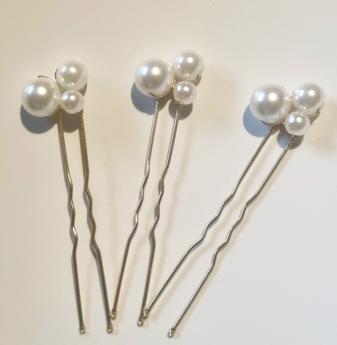 Wedding Hair Pins,set of Pearl Wedding Hair Pin Pearl Bridal Hair Pin ...