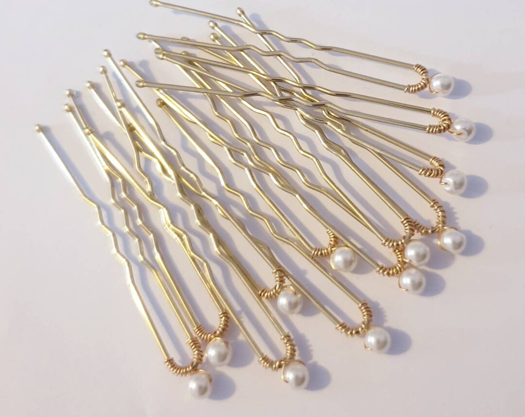 Set of Extra Small Pearl Wedding Hair Pin Pearl Bridal Hair Pin Pearl ...