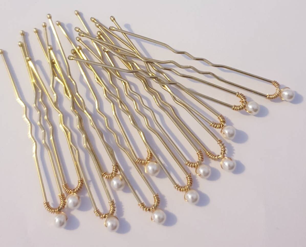 Set of Extra Small Pearl Wedding Hair Pin Pearl Bridal Hair - Etsy