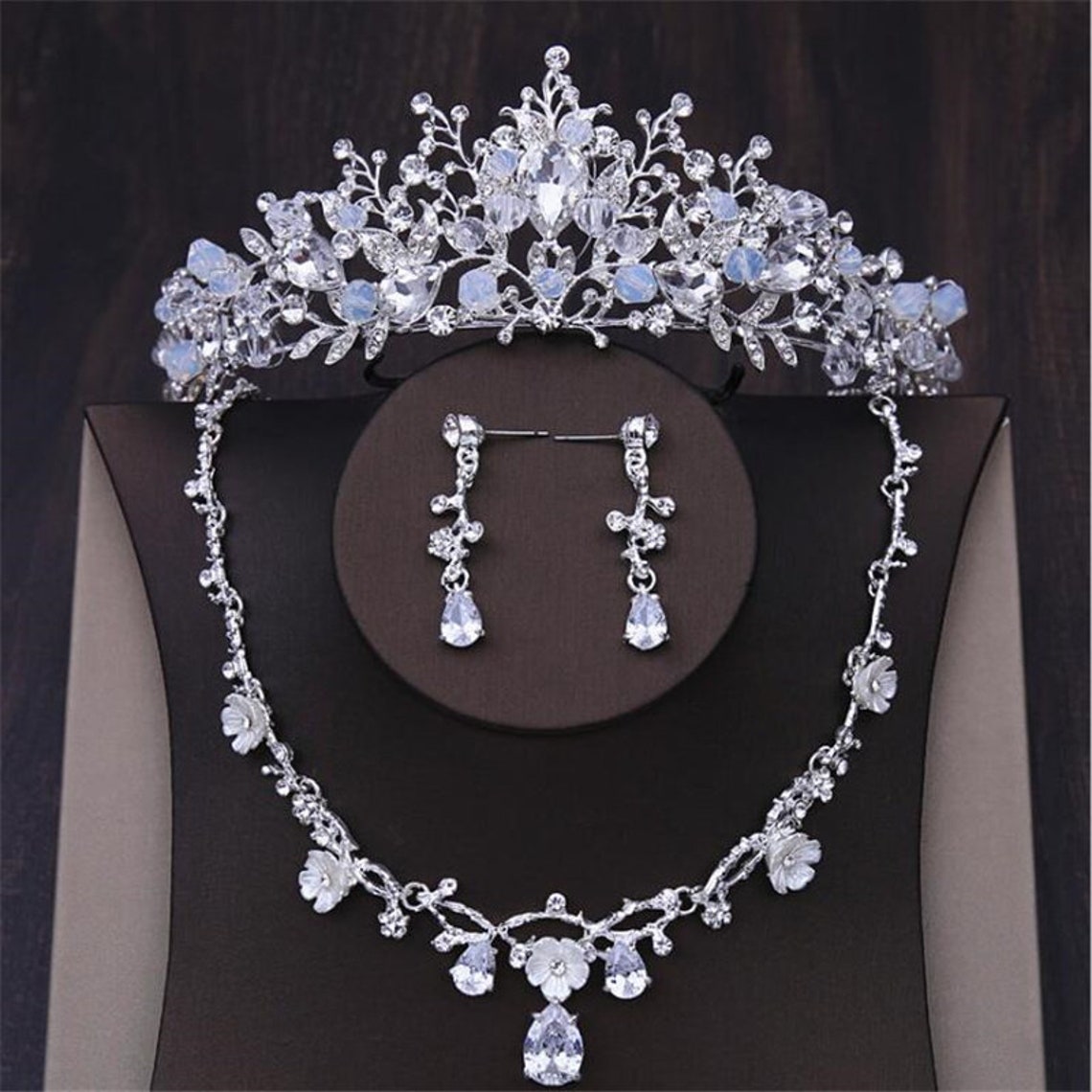 Baroque Handmade Crystal Beads Bridal Jewelry Sets Rhinestone - Etsy