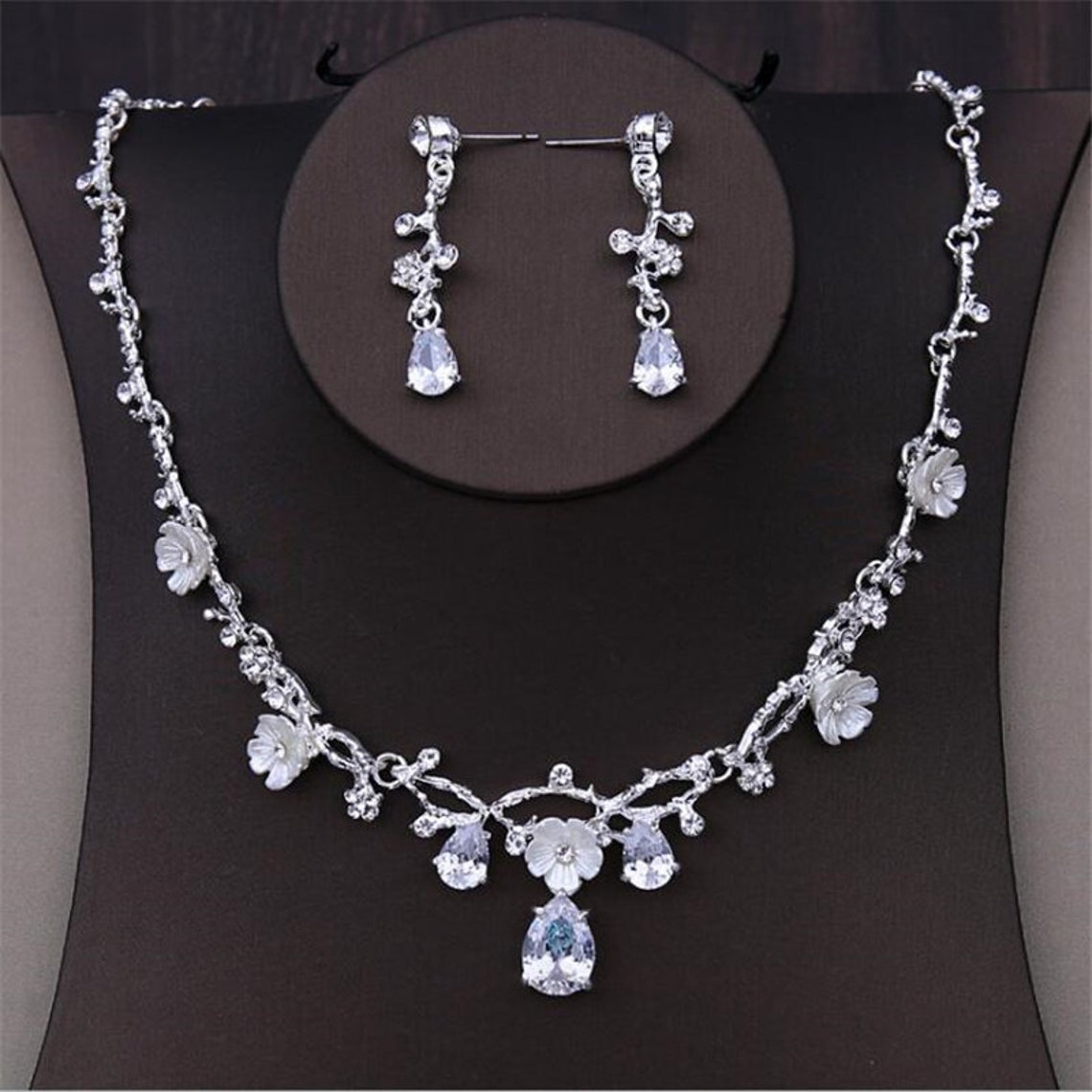 Baroque Handmade Crystal Beads Bridal Jewelry Sets Rhinestone - Etsy