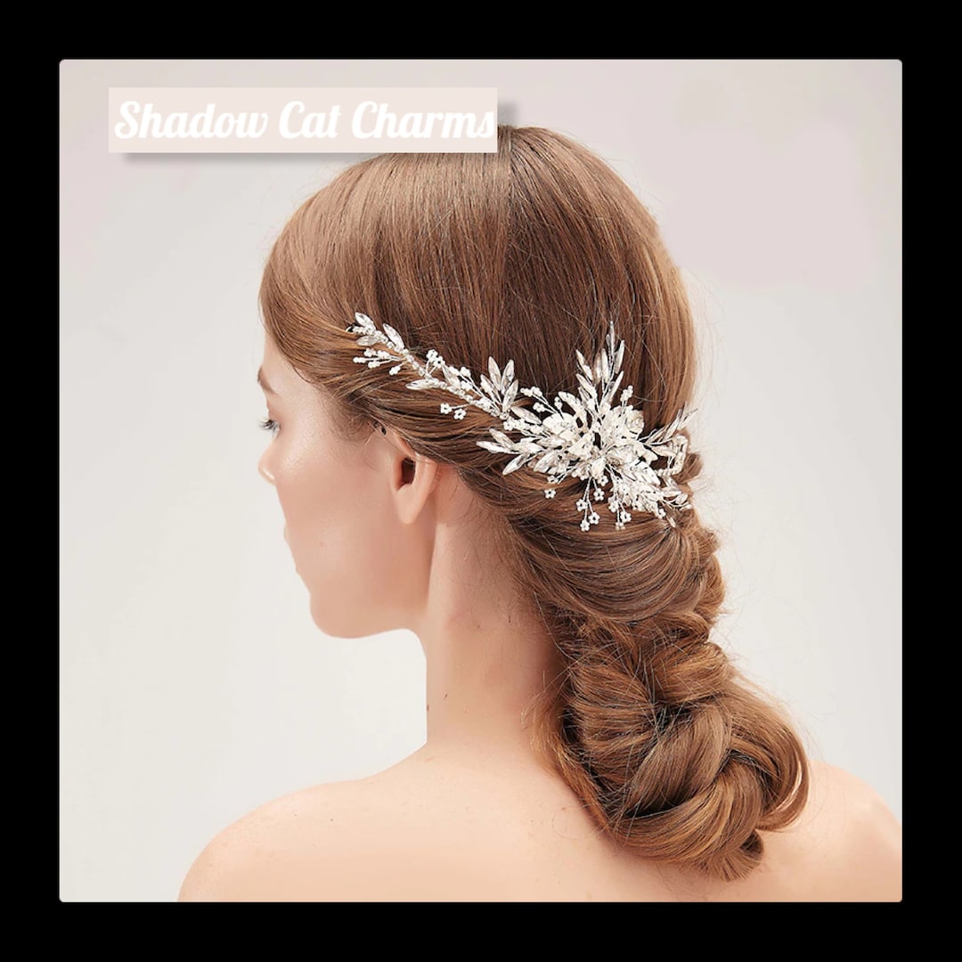 Wedding Hair Clip Bridal Hair Clip Pearl & Floral Bridal - Etsy