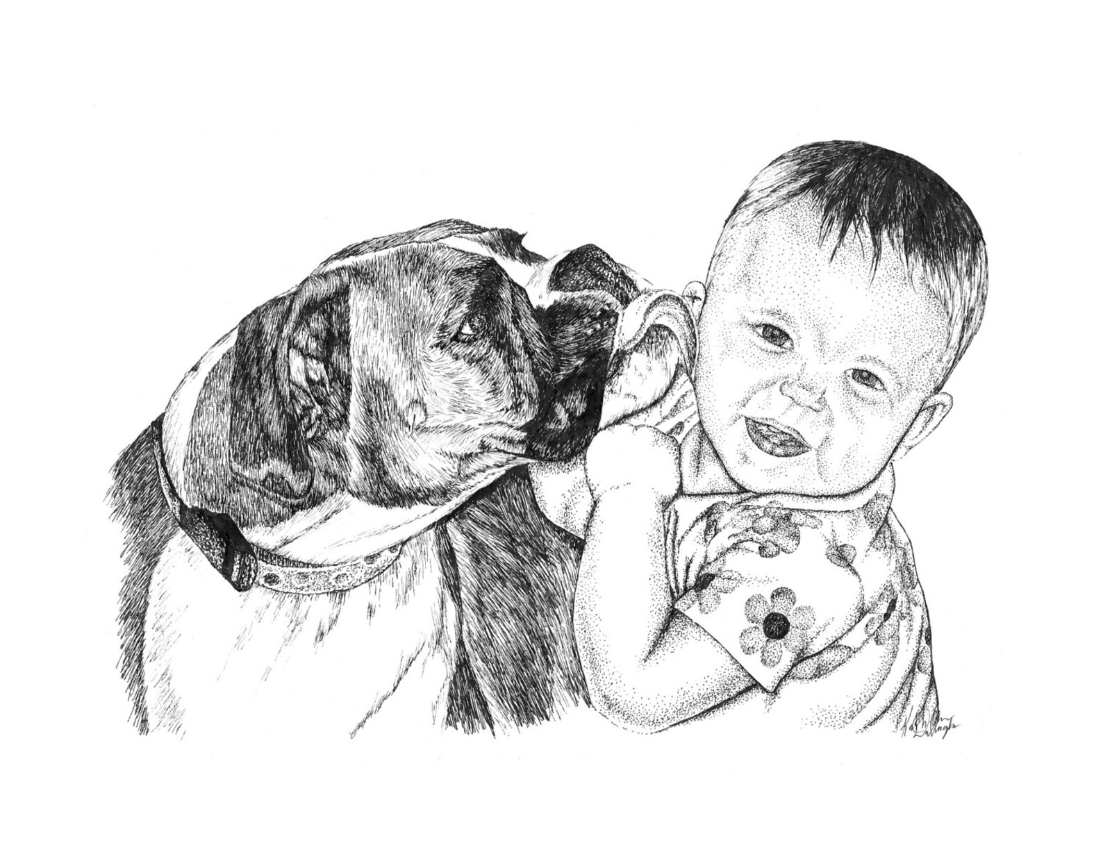 Custom Pet Pen & Ink Drawing - Etsy