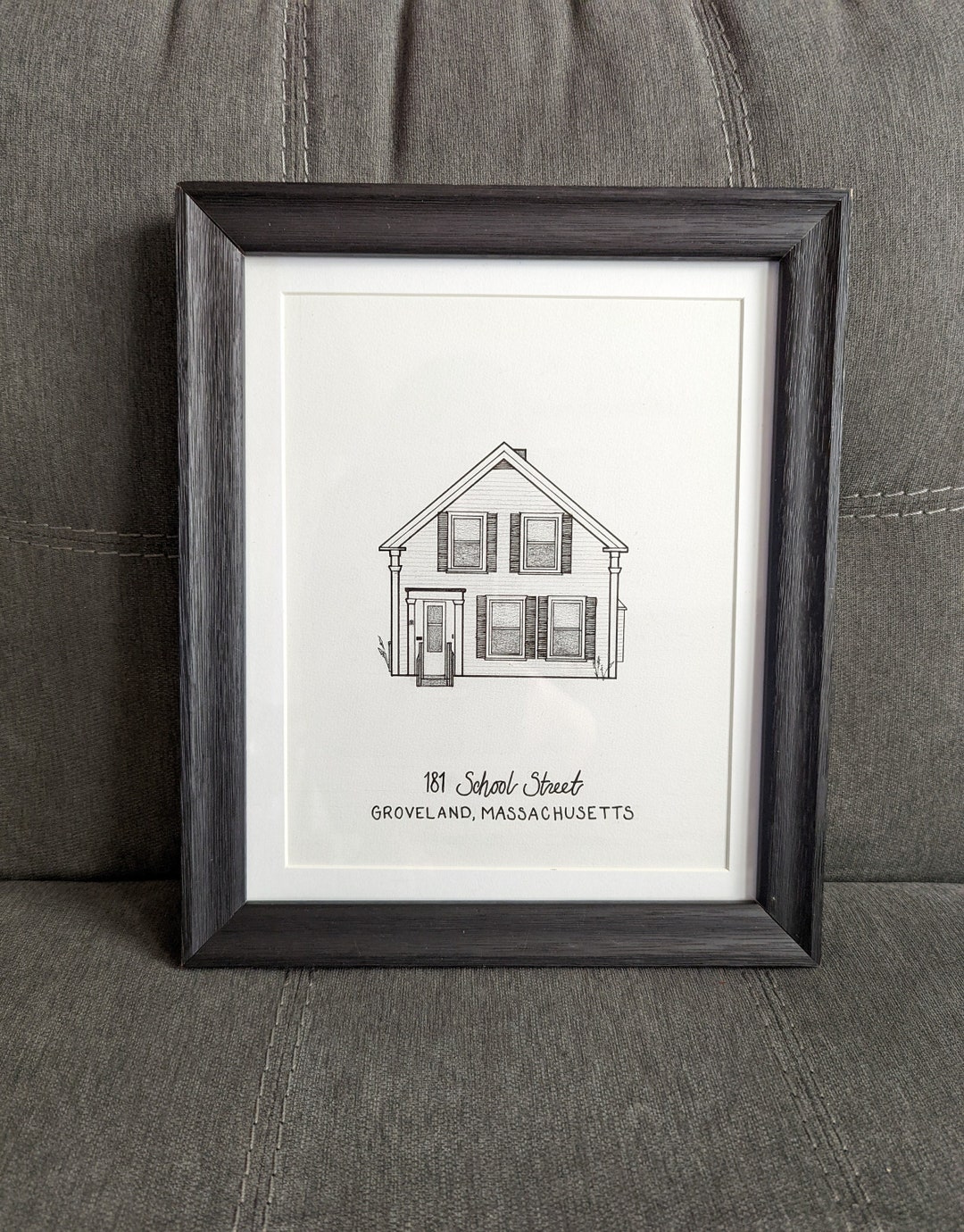 Hand Drawn Custom Home Sketch | House Drawing | Realtor Gift | Closing ...