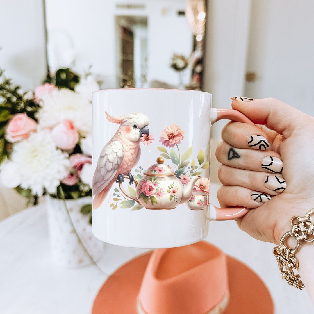 Cute Cockatoo Coffee Cup Tgift for New Bird Owners Christmas Present ...