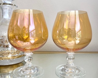 Amber Goblets - Etsy