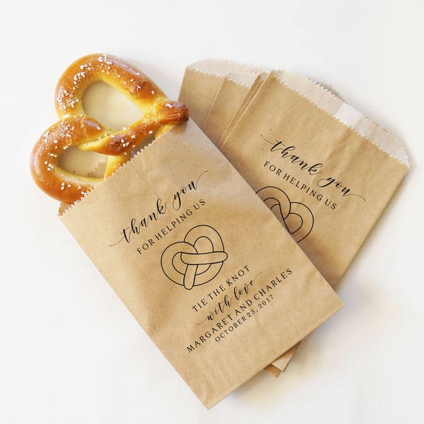 Wedding Snack Bags - Etsy