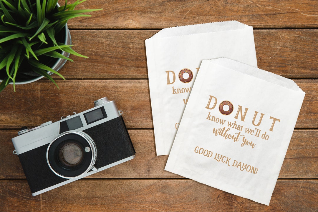 Going Away Favor Bags, Good Luck Brunch, Goodbye Bags, Retirement ...