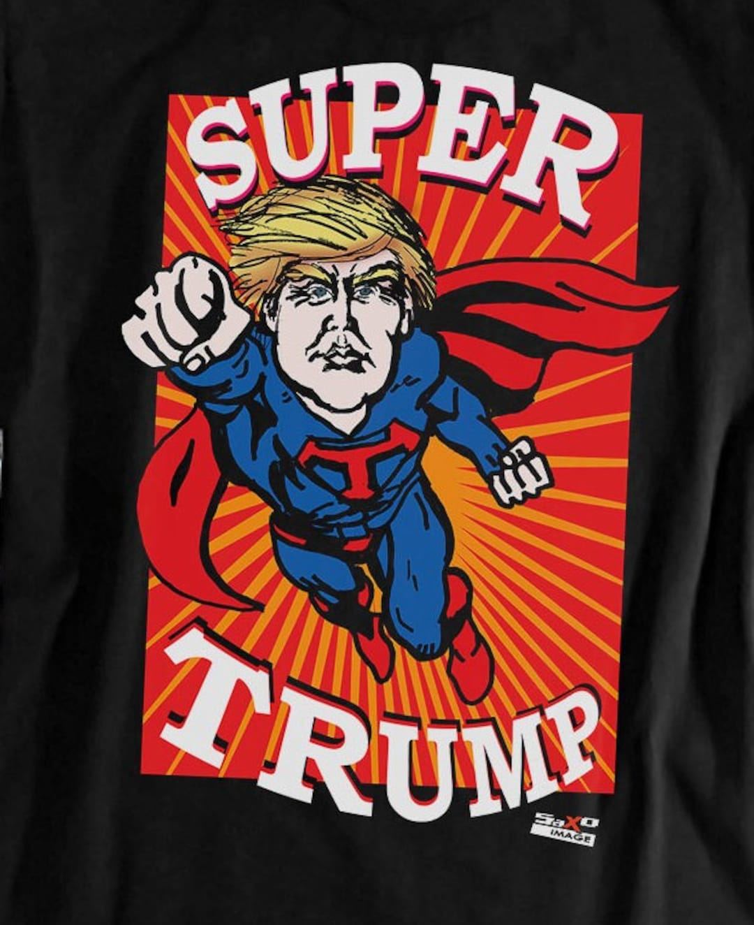 Donald Trump - Super Trump T-shirt - Black - Sizes up to XXXXL - Etsy