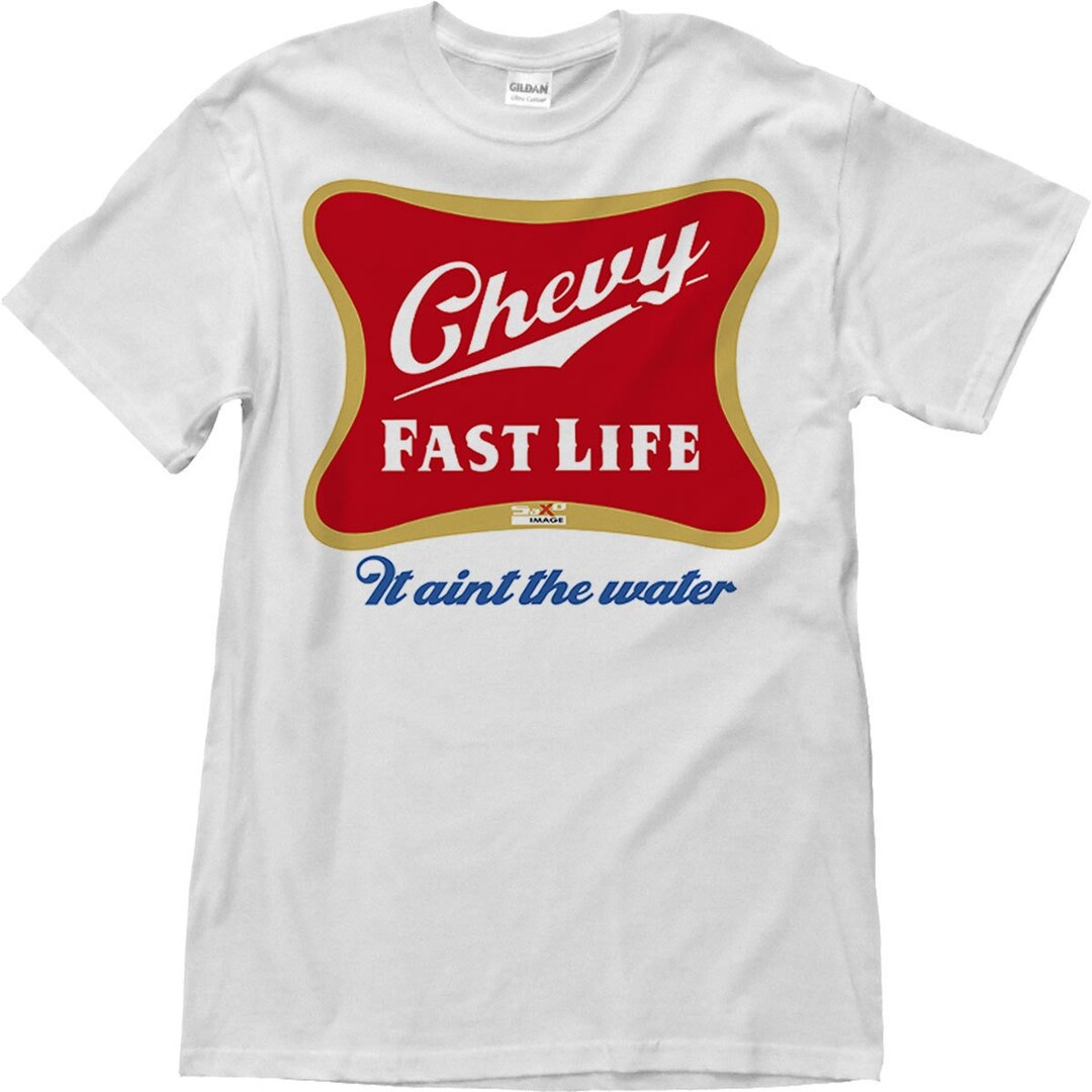 Chevy - Fast Life Beer T-shirt - White - Sizes up to XXXXL - Etsy