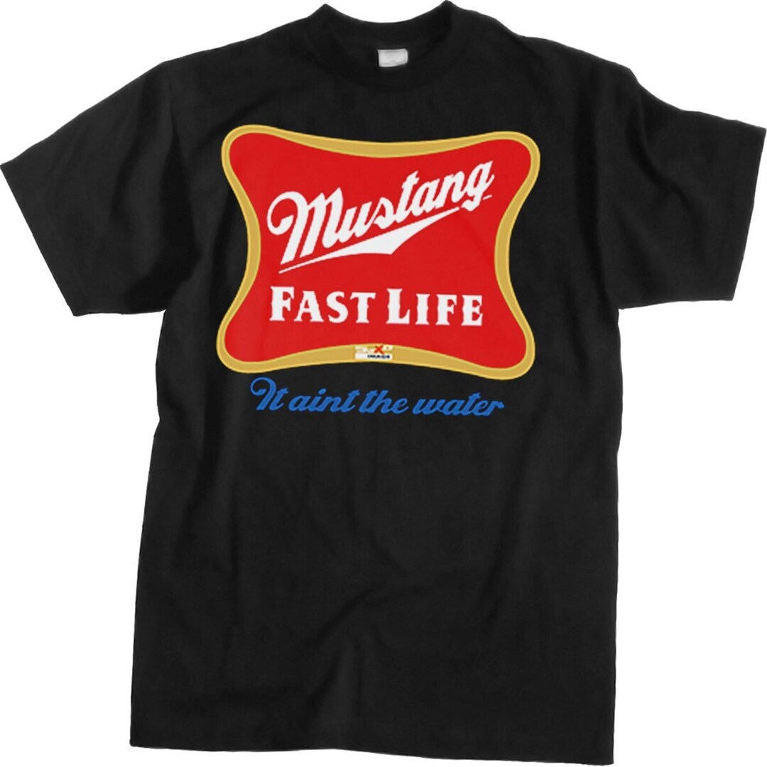 Ford Mustang - Fast Life T-shirt - Black - Sizes up to XXXXL - Etsy
