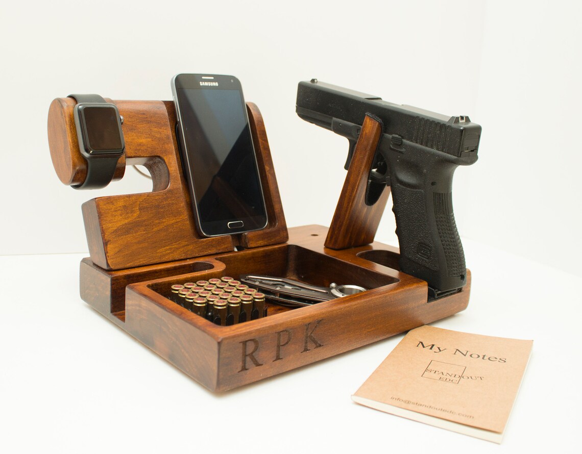 Personalized Gift Gun Holder Qi Docking Station for Gun - Etsy