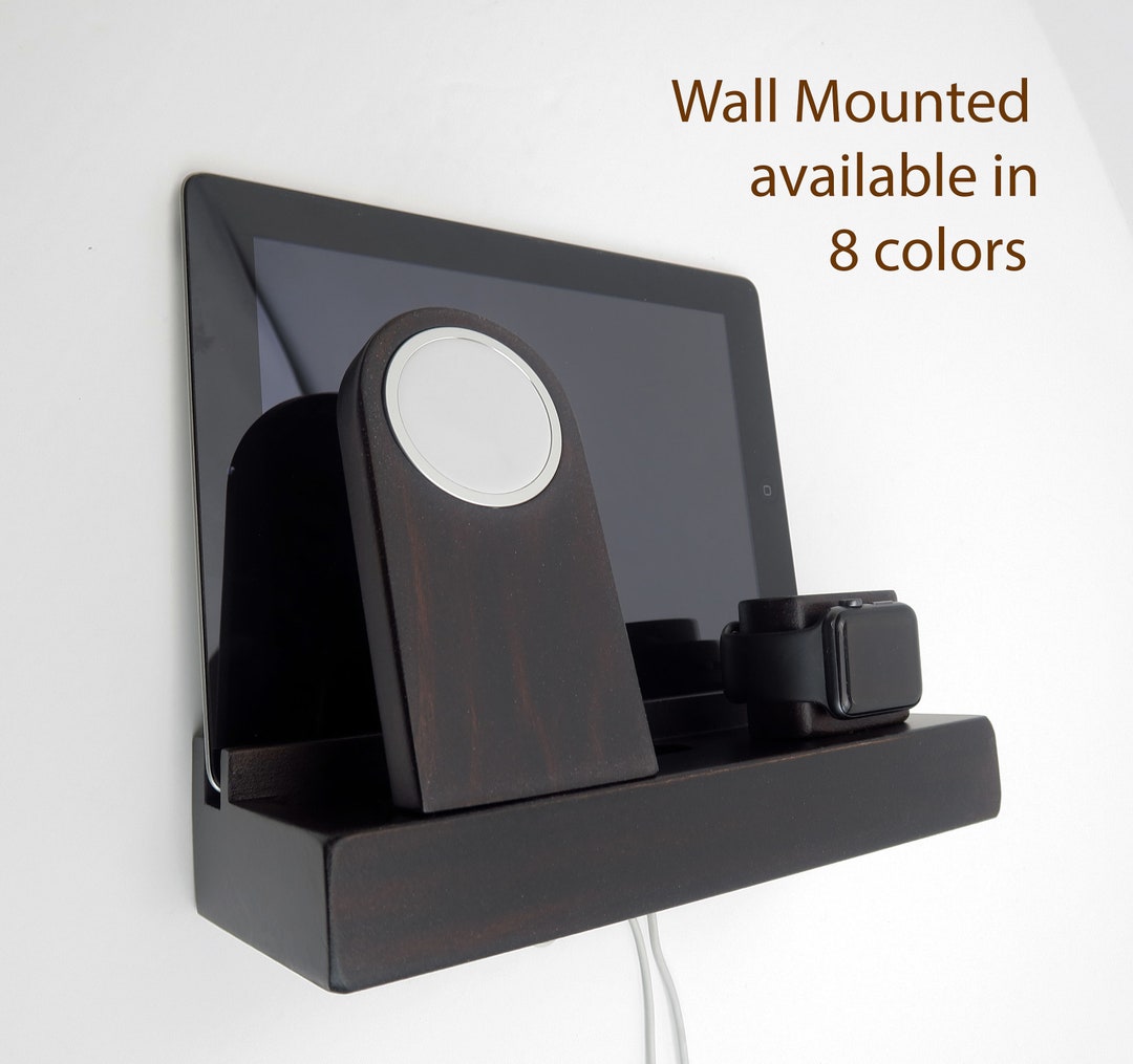 Apple Charging Station – Wireless Charging Dock - Wall Mounted Doc ...