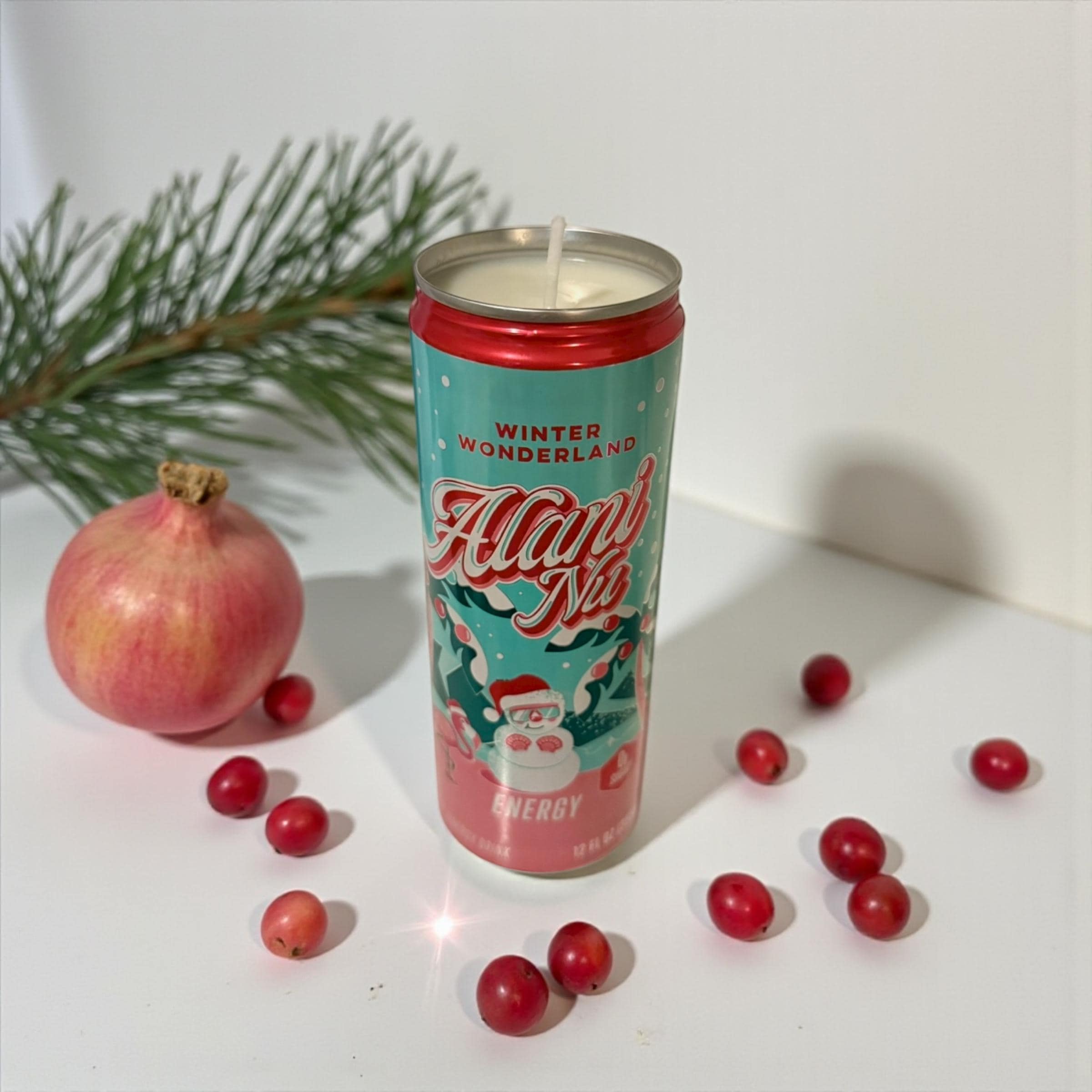 Alani Nu Winter Wonderland Candle: Recycled Energy Drink Can, Soy Wax ...