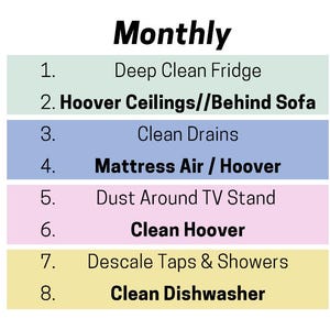 Cleaning Rota- Digital Download - Etsy