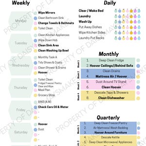 Cleaning Rota- Digital Download - Etsy