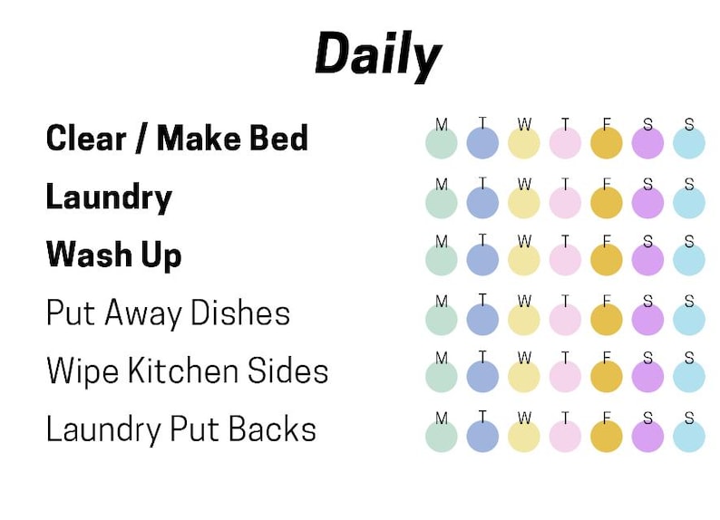 Cleaning Rota- Digital Download - Etsy