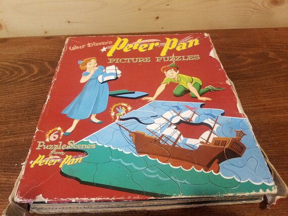 Games & Puzzles Toys & Games Puzzles Set of 6 Walt Disney Peter Pan ...
