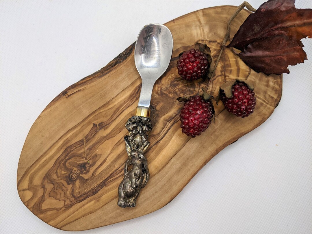 Vintage Easter Bunny Rabbit Flower Metal Spoon Flatware for - Etsy