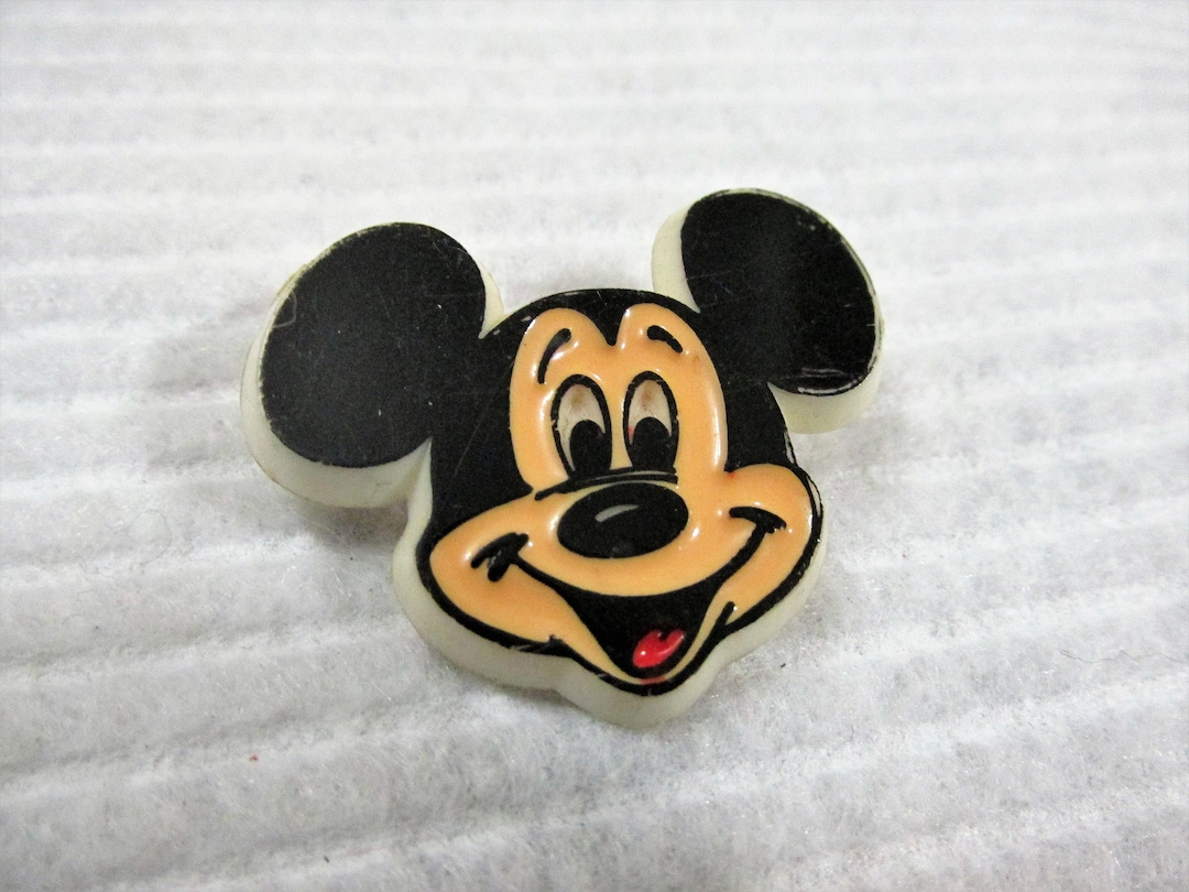 Mickey Mouse Walt Disney World Lapel Pin Brooch Pinback Button - Retro ...